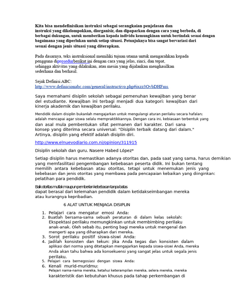 Ringkasan Disiplin Sekolah | PDF