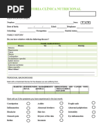 Nutritional Assessment Form for Patients | PDF | Foods | Malnutrition
