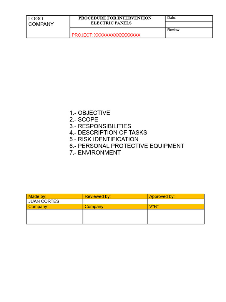 PTS Procedure Electrical Panels (Electrical Panel) | PDF | Insulator ...