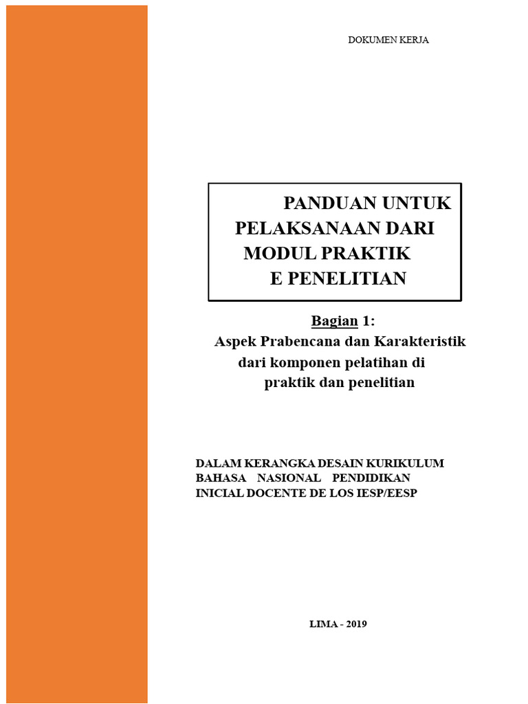 Panduan Modul Praktik dan Penelitian | PDF