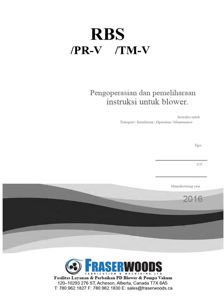 PDF Manual Operasi dan Pemeliharaan Robuschi Rbs | PDF
