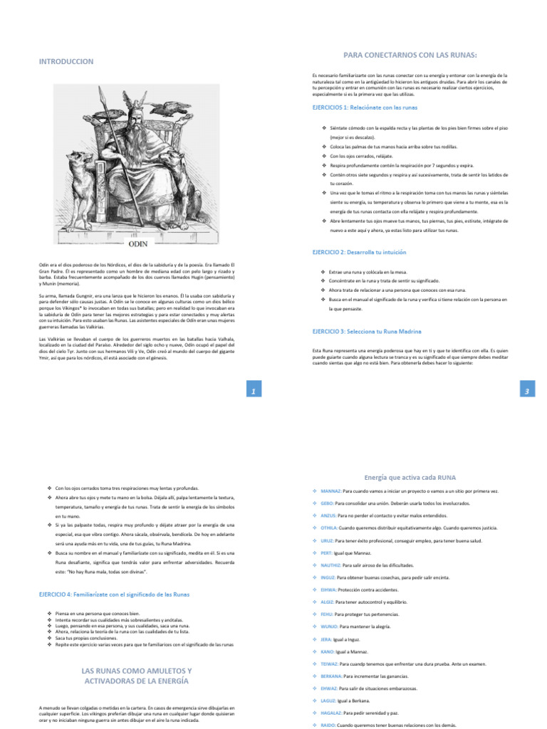 Runas Vikingas I (DS) | PDF | Odin | Mitología nórdica