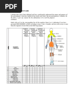 Body Injury Mapping Form | PDF