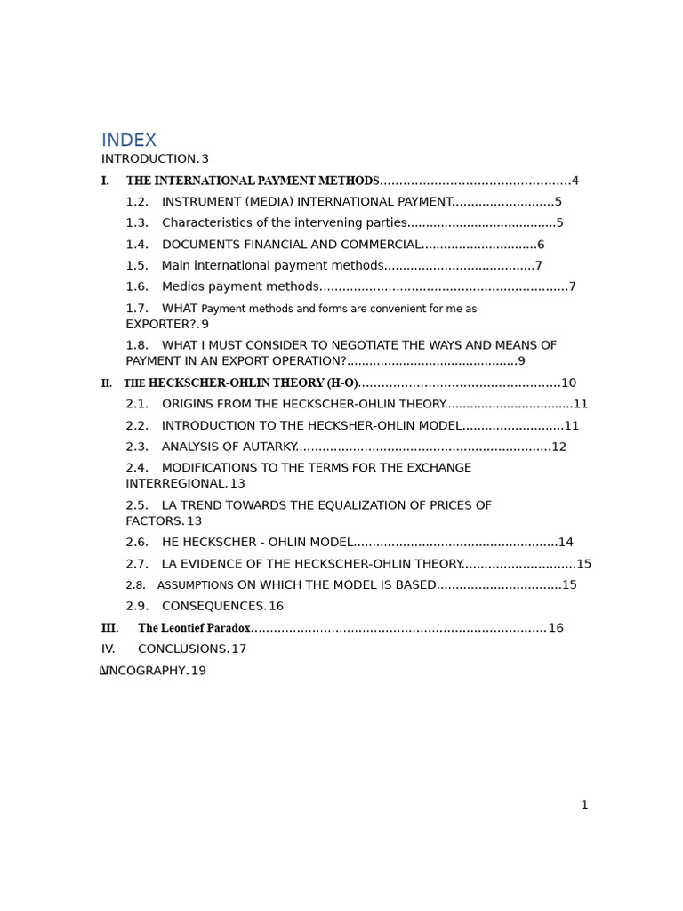 International Payment Methods | PDF | Economies | Trade