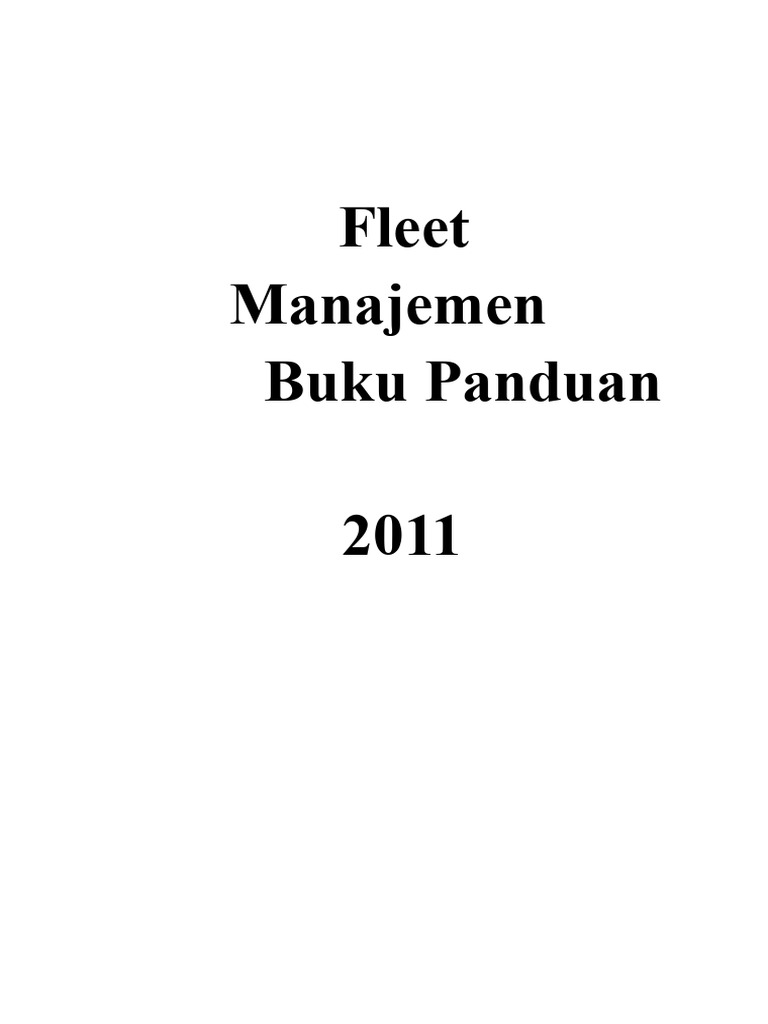 Panduan Manajemen Armada NASA 2011 | PDF