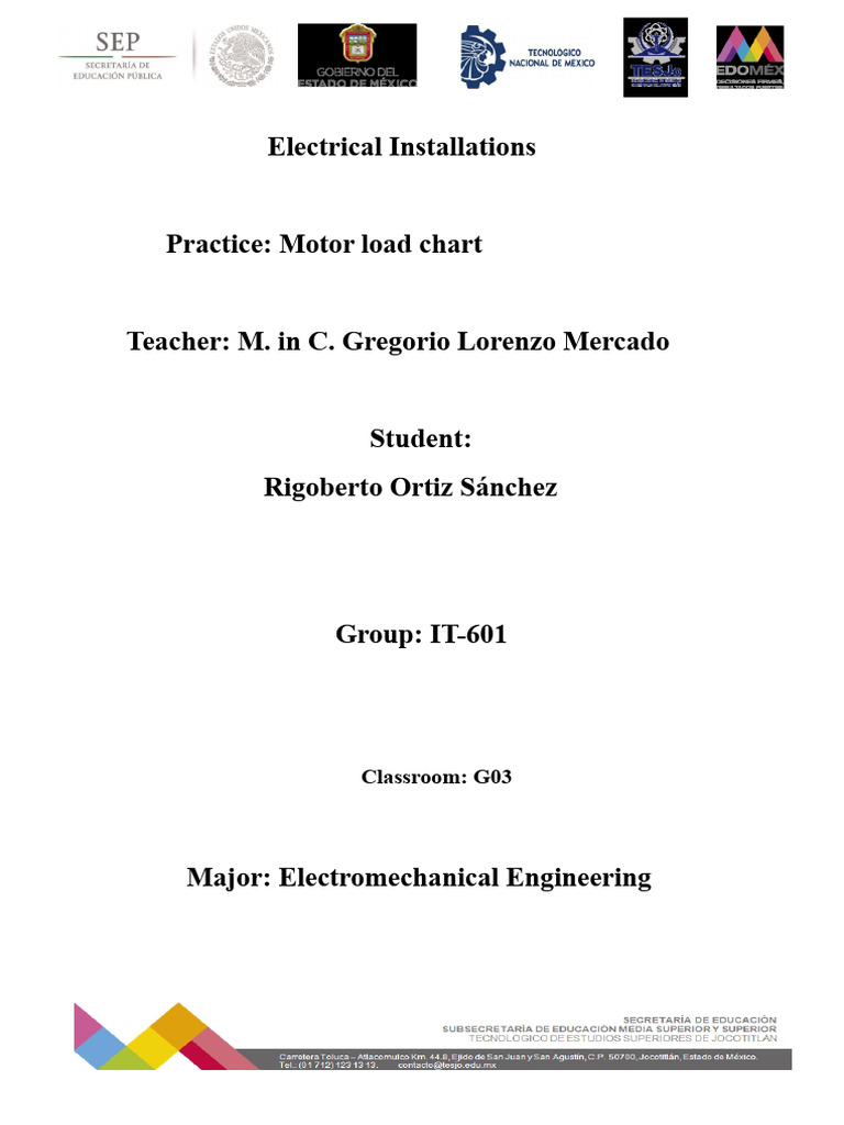 Load Chart For Motors | PDF