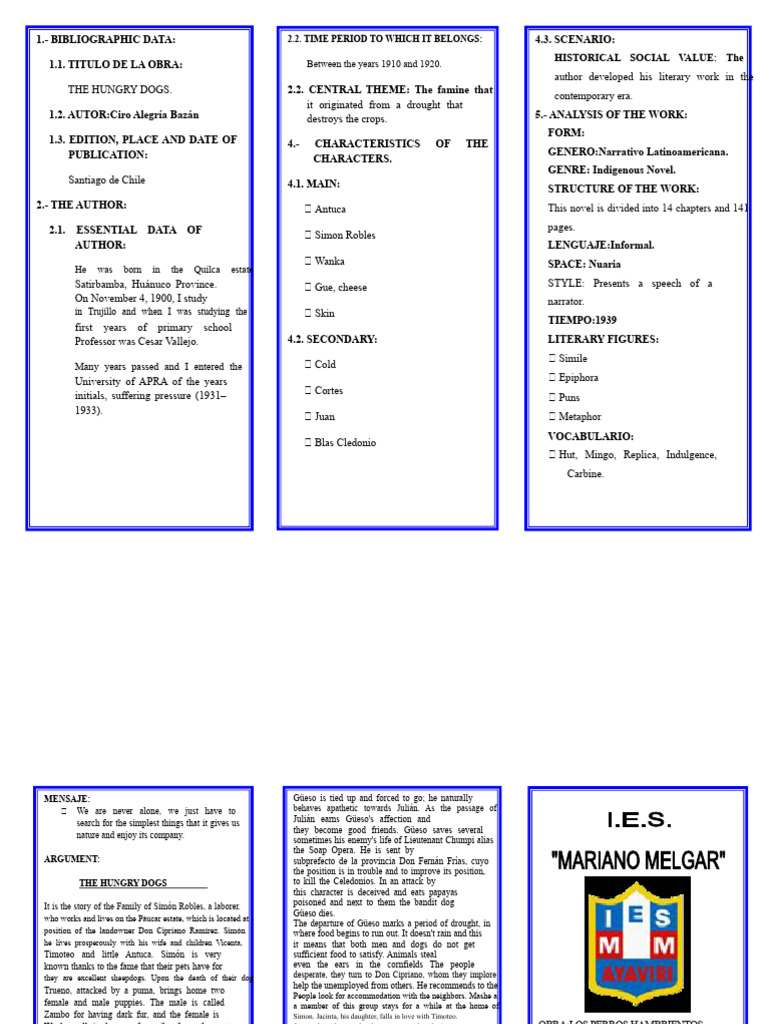 Triptych Work The Hungry Dogs | PDF