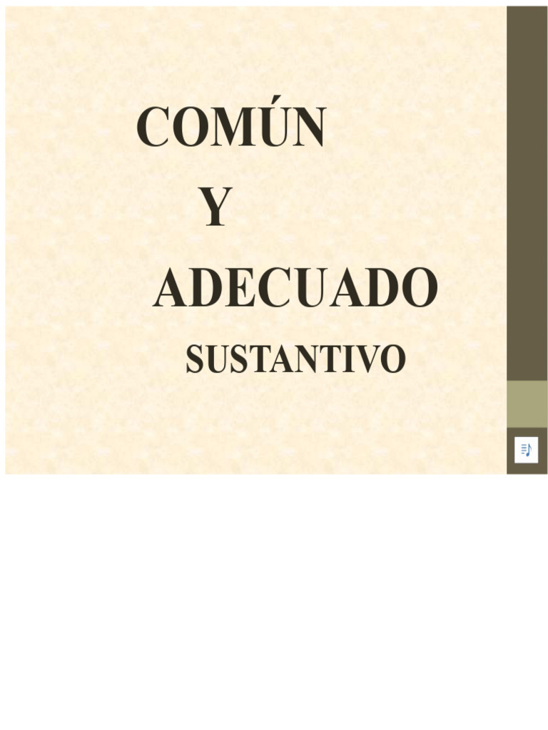 Sustantivo Común y Sustantivo Propio | PDF
