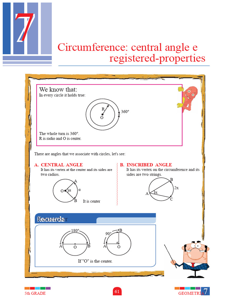 Central Angles in Circle Geometry | PDF | Angle | Circle