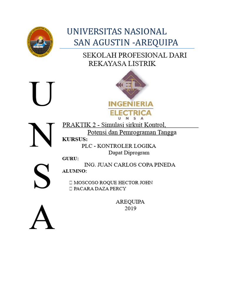 Praktik 2 Simulasi Rangkaian Pengendalian Daya dan Pemrograman Ladder | PDF