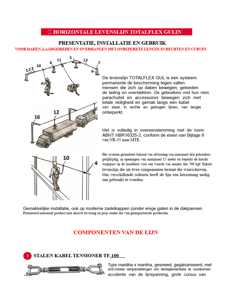 Horizontale Levenslijn Totalflex Gulin | PDF
