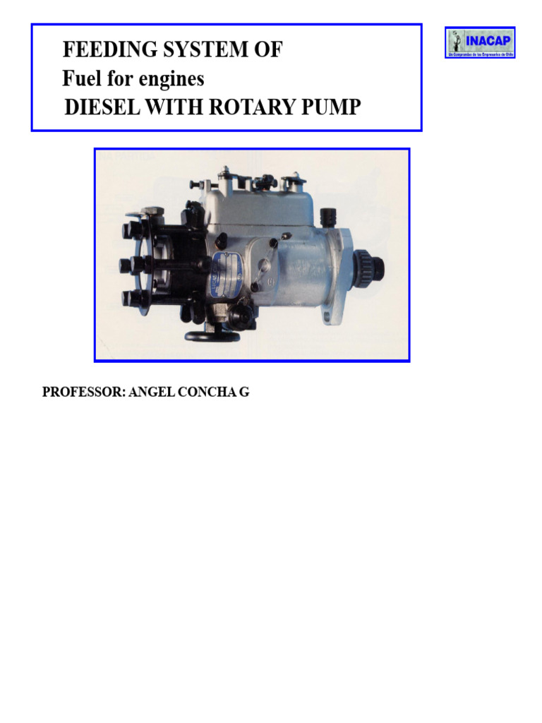 Rotary Injection Pump | PDF | Fuel Injection | Pump