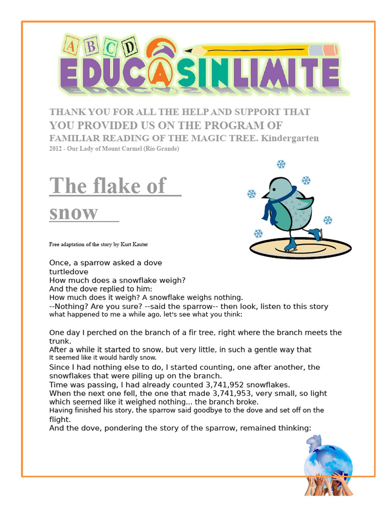 The Weight of a Snowflake Story | PDF
