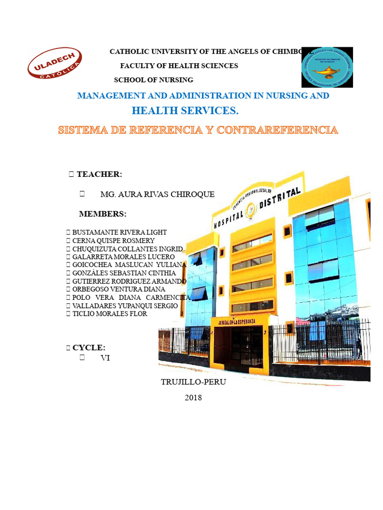 Reference and Counter-Reference of The Jerusalem Hospital | PDF ...