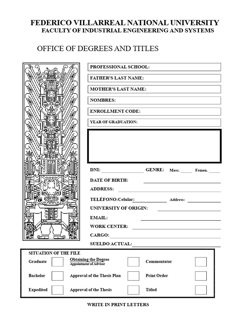 Degree Application Form Template | PDF