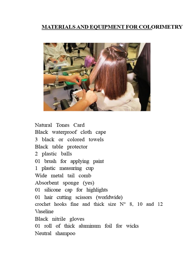 Essential Colorimetry Tools List | PDF