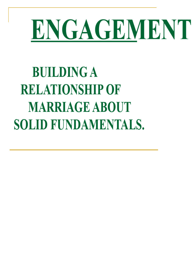 Building a Strong Marriage Foundation | PDF | Christian Belief And ...