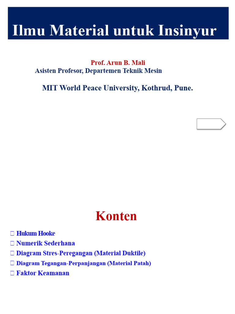 Hukum Hooke dan Diagram Stres-Material | PDF