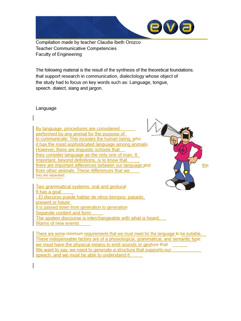 Definition of Language, Tongue, Speech, and Jargon | PDF | Linguistics | Semantics