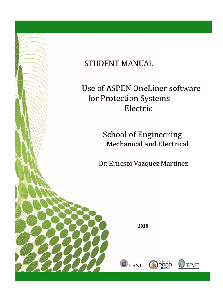 ASPEN OneLiner Student Manual | PDF | Electrical Engineering | Electricity
