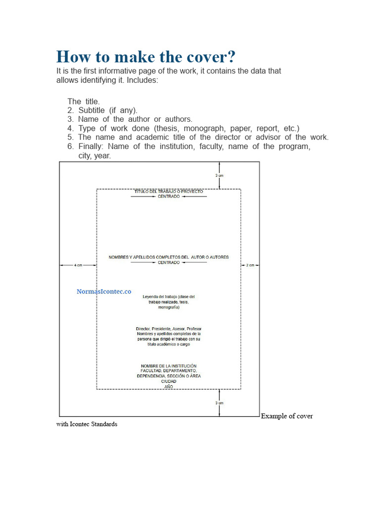 Cover Design Guidelines for Academic Works | PDF