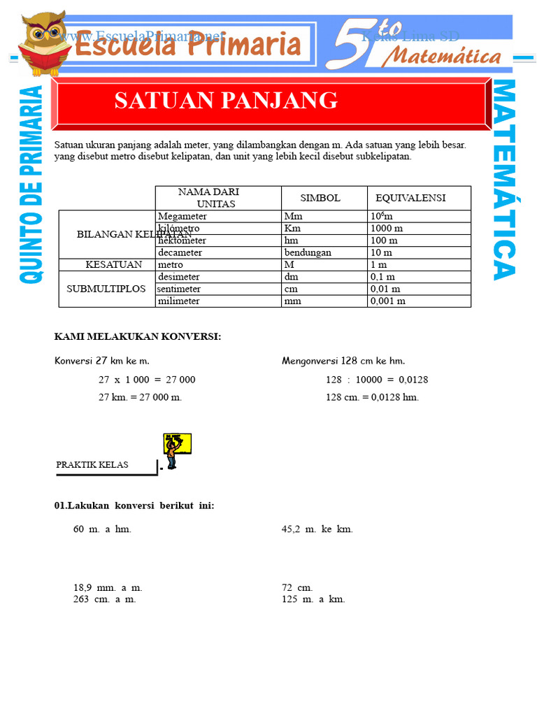 Latihan-Satuan-Panjang-untuk-Kelas-Lima-SD | PDF