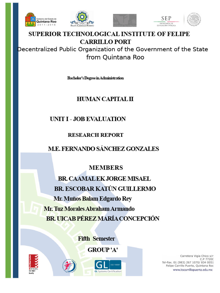 Job Valuation UNIT 1 HUMAN CAPITAL | PDF | Salary | Employment