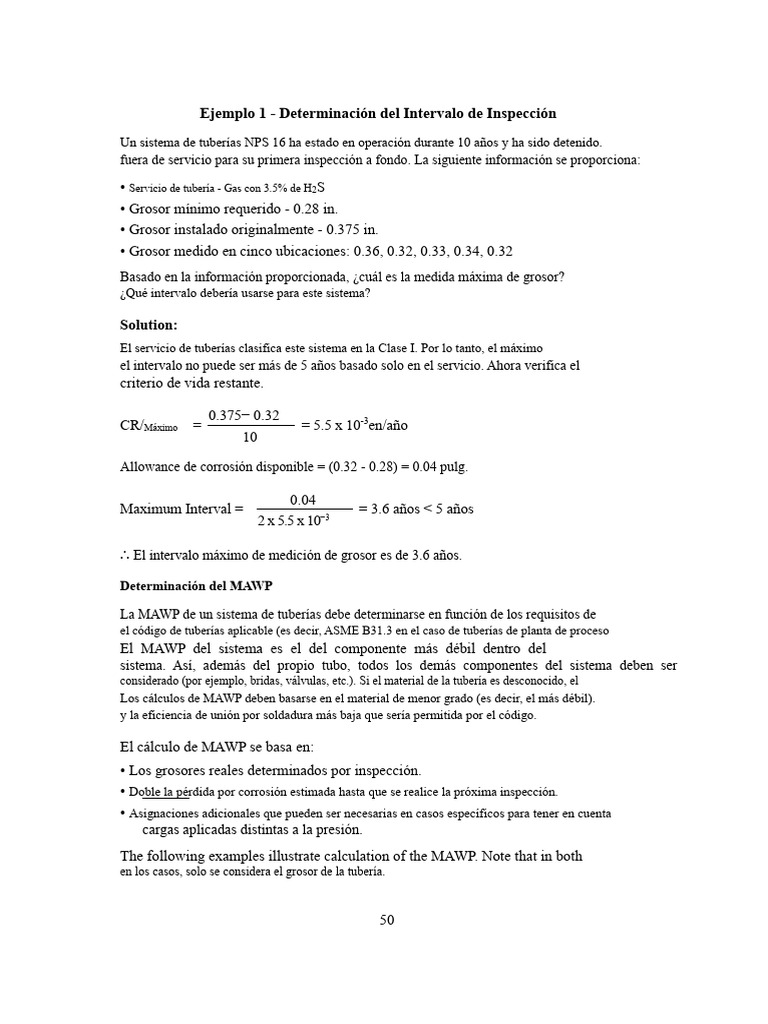 Cálculo de MAWP | PDF