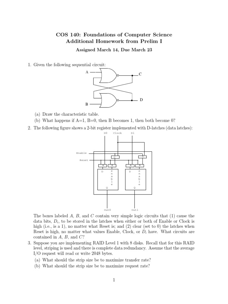 COS 140: Computer Science Homework Guide | PDF