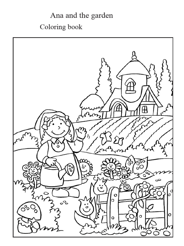 Ana's Garden Adventure Coloring Book | PDF