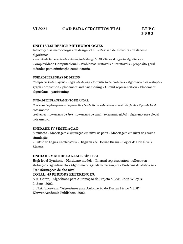 CAD para Circuitos VLSI | PDF