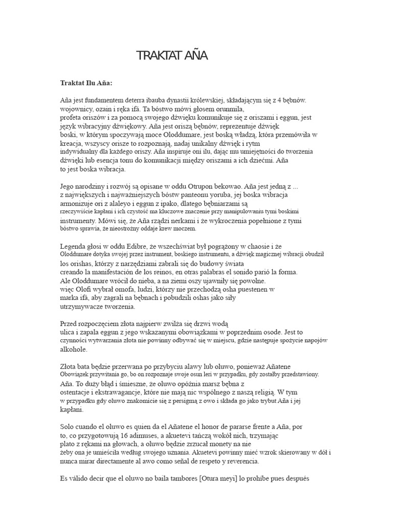 Traktat Aña | PDF