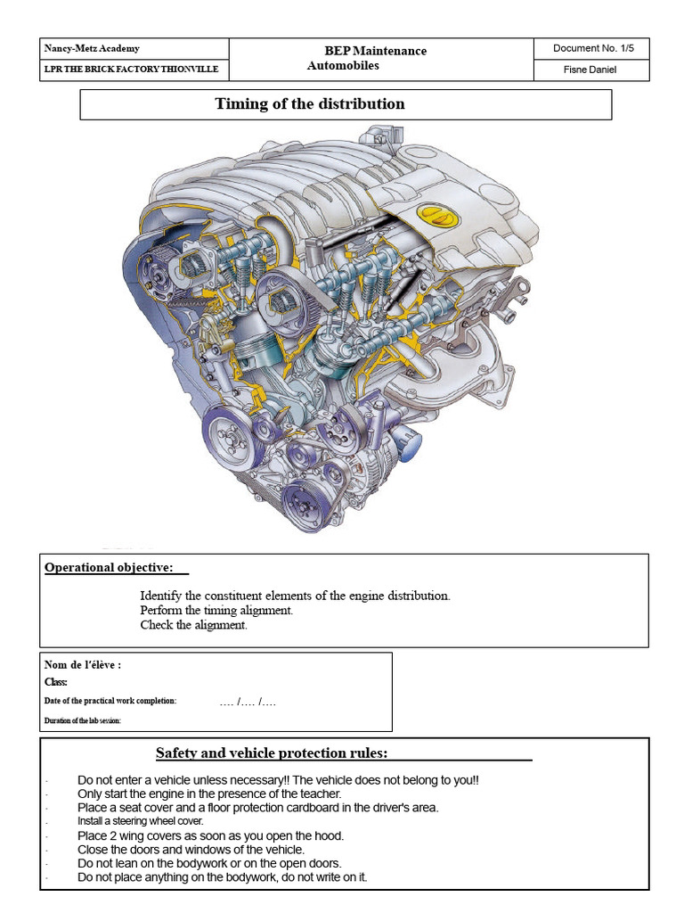 Timing Distribution Bep TP 2 | PDF | Mechanical Engineering | Vehicle ...
