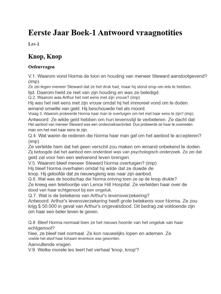 Eerstejaars boek papier Engels | PDF