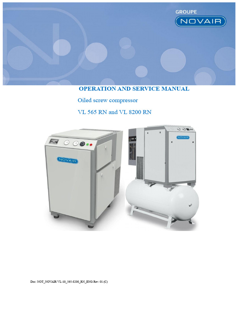 VL 565 RN & VL 8200 RN Manual | PDF | Valve | Pump