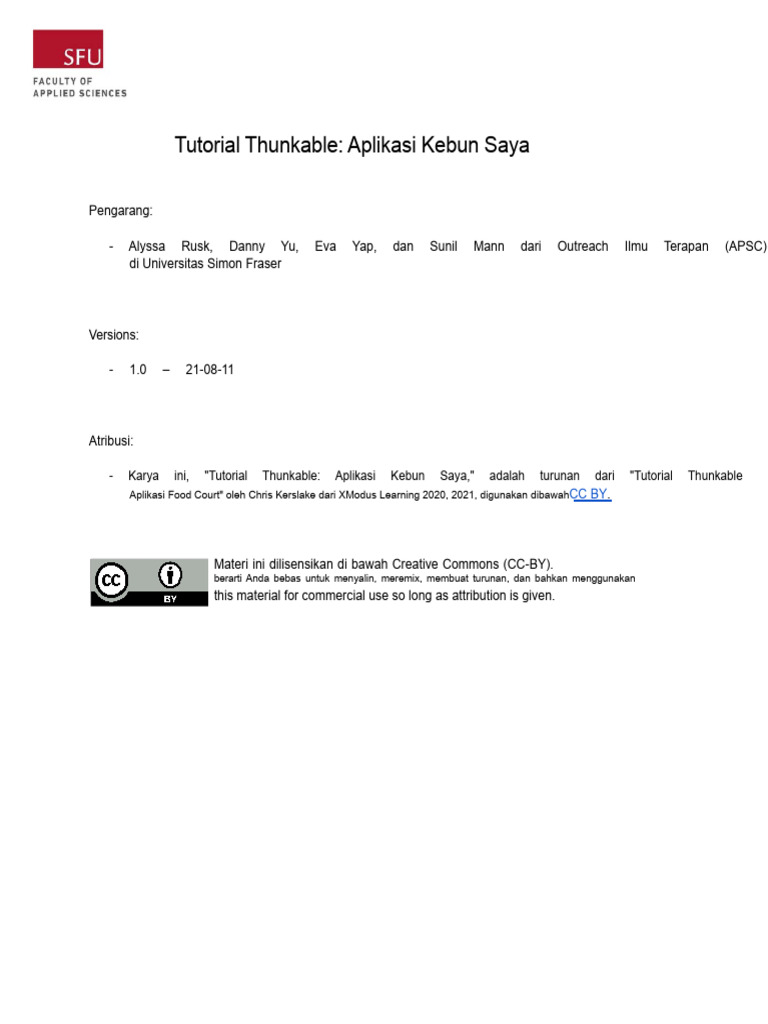 Tutorial Thunkable - Aplikasi Kebun Saya | PDF