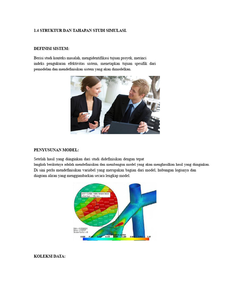 1.4 Struktur dan Tahapan Studi Simulasi | PDF