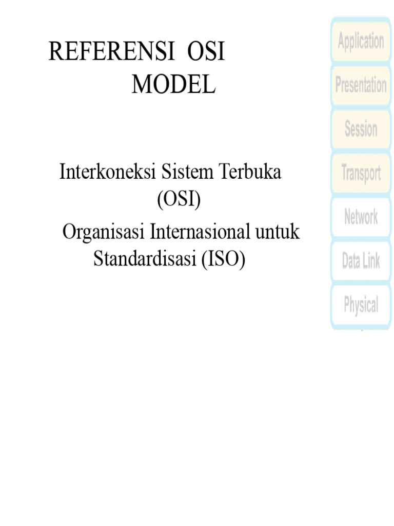 Pemahaman Model Referensi OSI | PDF