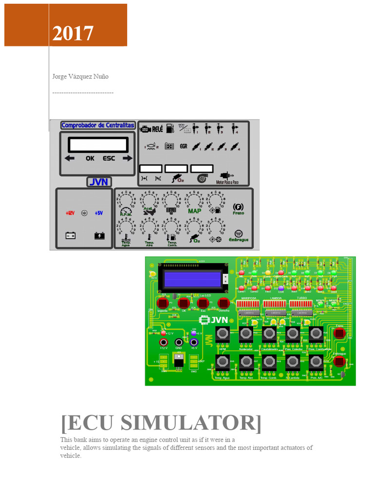 Arduino ECU Simulator Guide | PDF | Throttle | Arduino