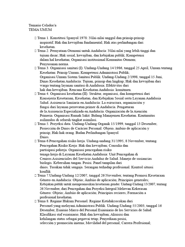 Rencana Pelajaran Celador sas | PDF