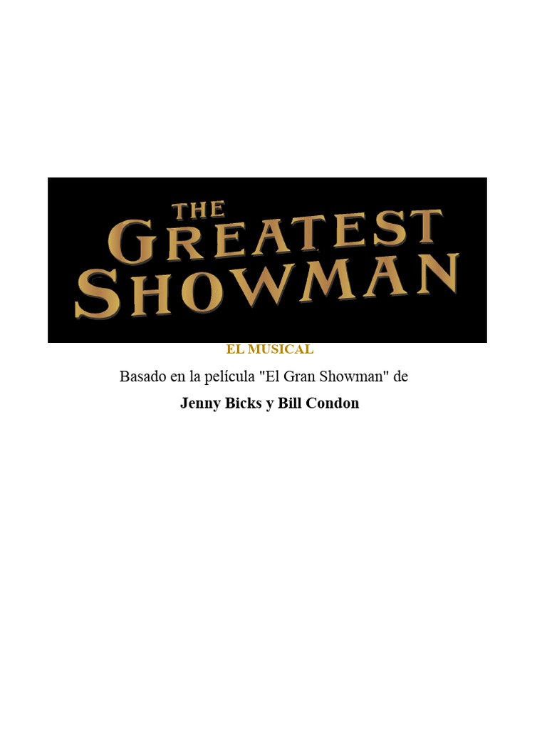 El Gran Showman: Musical y Personajes | PDF