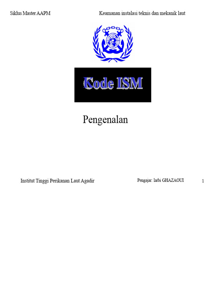 Kursus Kode Ism | PDF
