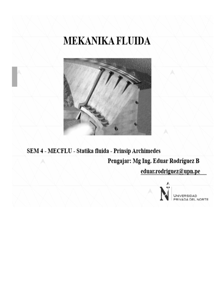 Sesi 4 - MECFLU - Statika Fluida - Prinsip Archimedes | PDF