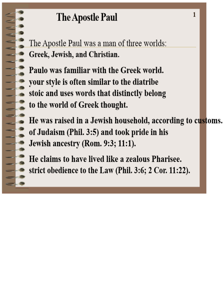Apostle Paul's Life and Epistles Explained | PDF | Paul The Apostle ...