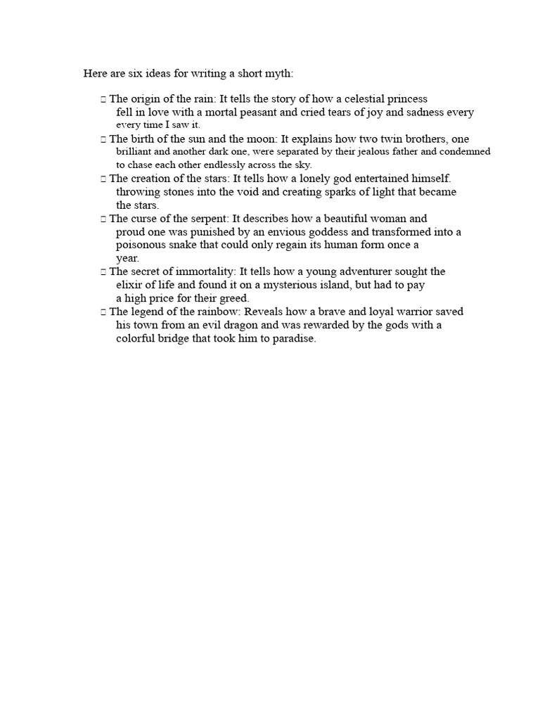 short myth | PDF