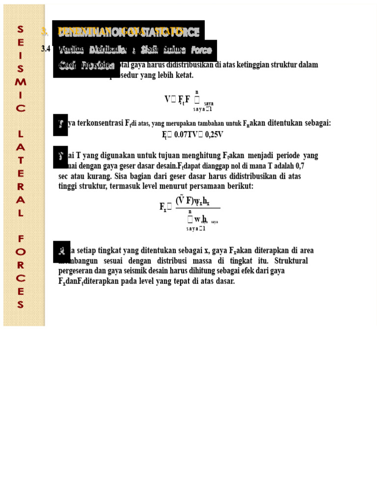 7a Static Lateral Force Procedure Dengan FX PDF | PDF