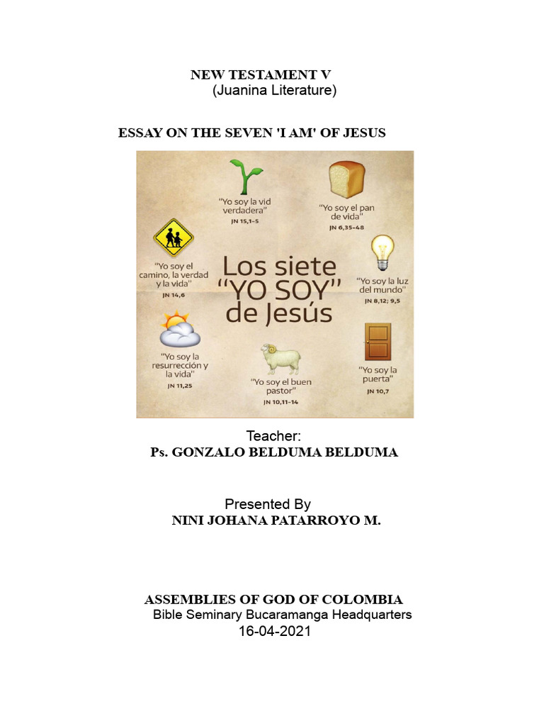 Seven 'I AM' Statements of Jesus | PDF | Gospel Of John | Jesus