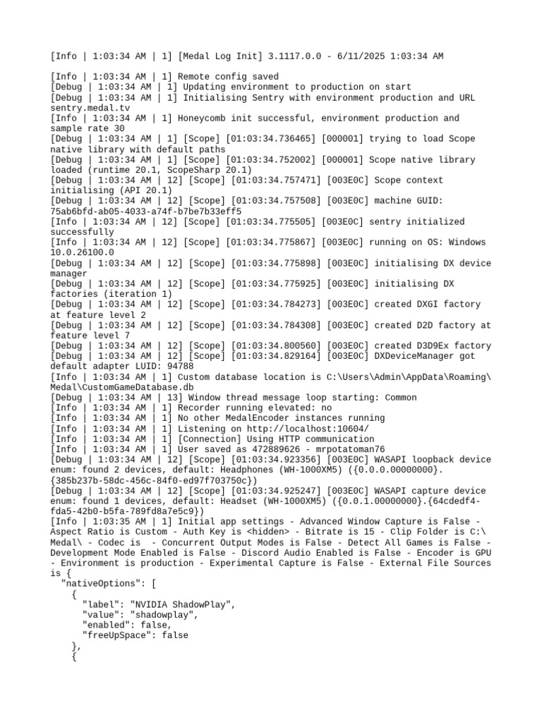 Medal Log 20251106 | PDF | Scope (Computer Science) | Computer Architecture