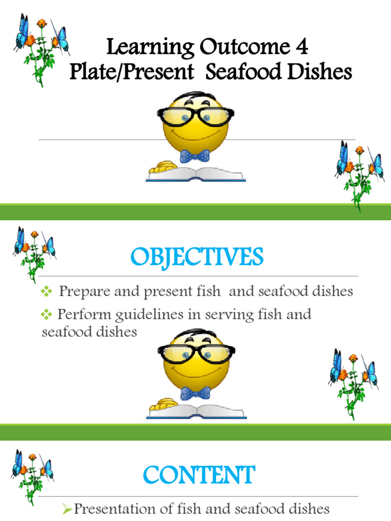 Q2 8 EDITED - Lo4.plate Present Fish and Shellfish | PDF | Sauce | Sautéing
