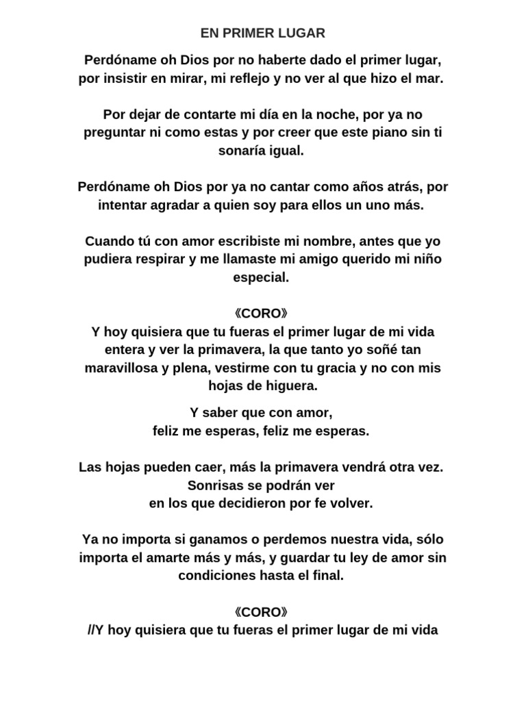En Primer Lugar | PDF